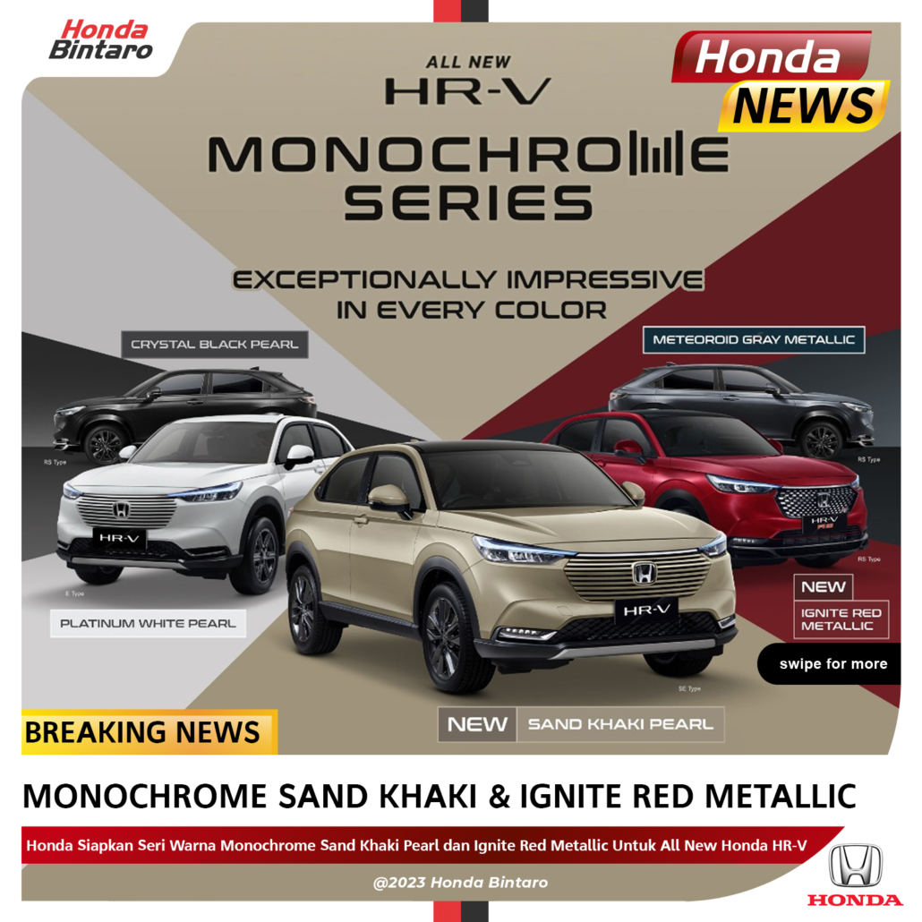 All New Honda HR-V Hadir dengan Seri Warna Baru - Honda Bintaro