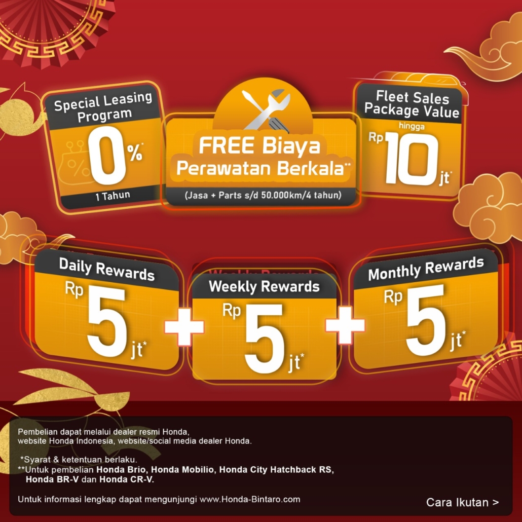 Share Your Redefined Experience! Rewards Hingga 15 Juta! - Promo Mobil Honda Januari 2023 ...