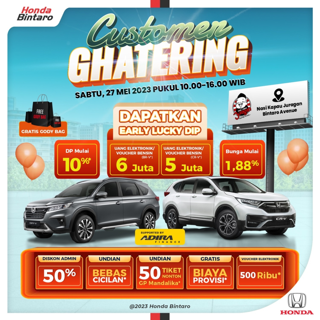 Customer Gathering Honda Bintaro - 27 Mei 2023 - Honda Bintaro