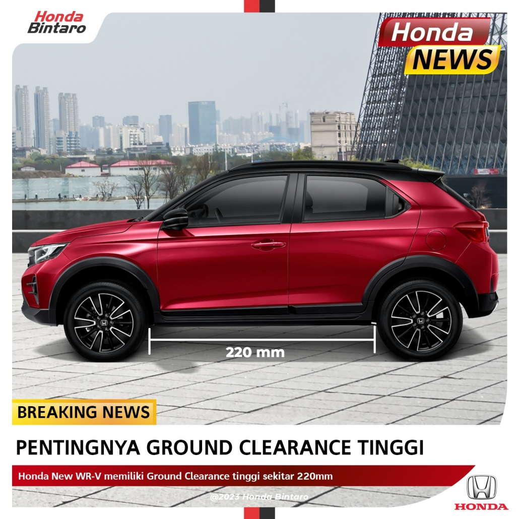Pentingnya Ground Clearance Tinggi pada Honda WR-V - Honda Bintaro
