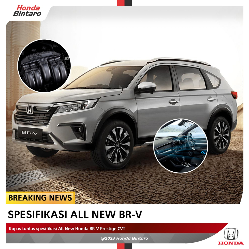 Spesifikasi All New Honda BR-V Prestige CVT - Honda Bintaro
