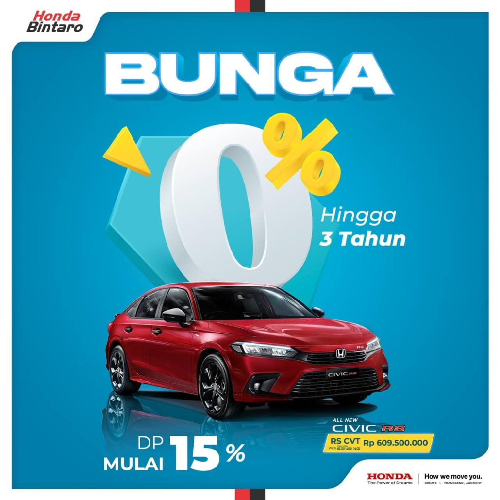 Promo Honda Civic RS Terbaik di Akhir Tahun - Honda Bintaro