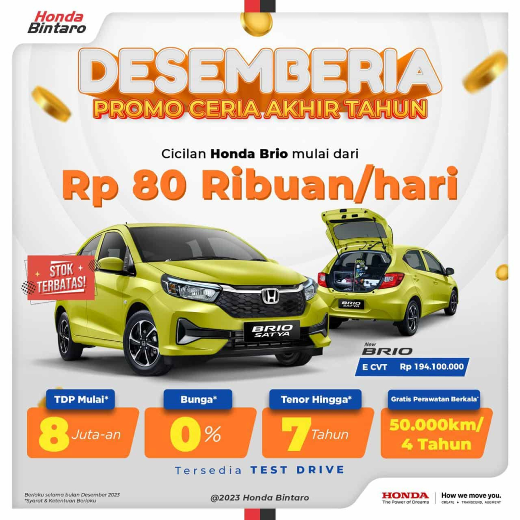 Promo Desemberia Akhir Tahun Honda Bintaro - Honda Bintaro