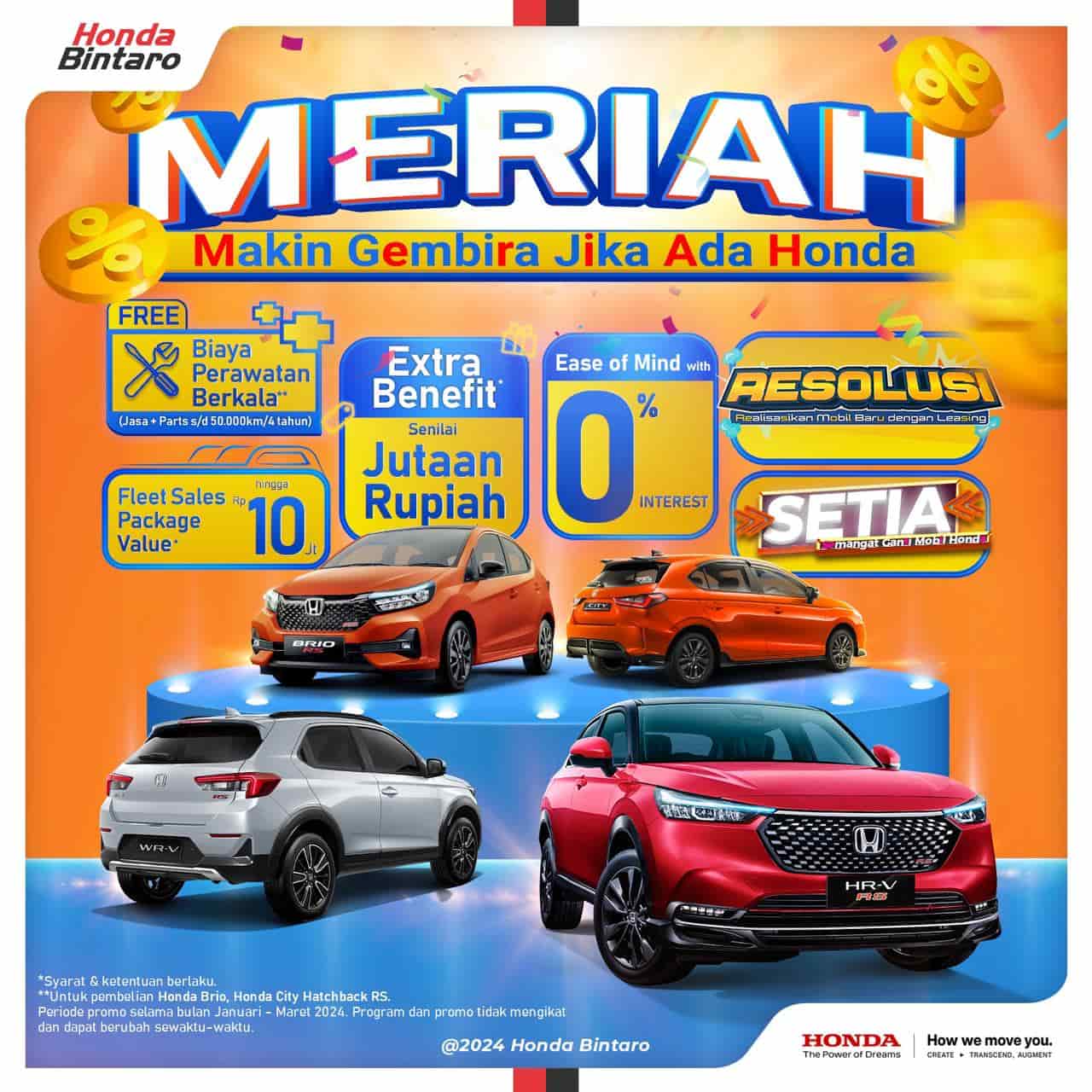 Promo MERIAH Mobil Honda – Januari 2024 - Honda Bintaro