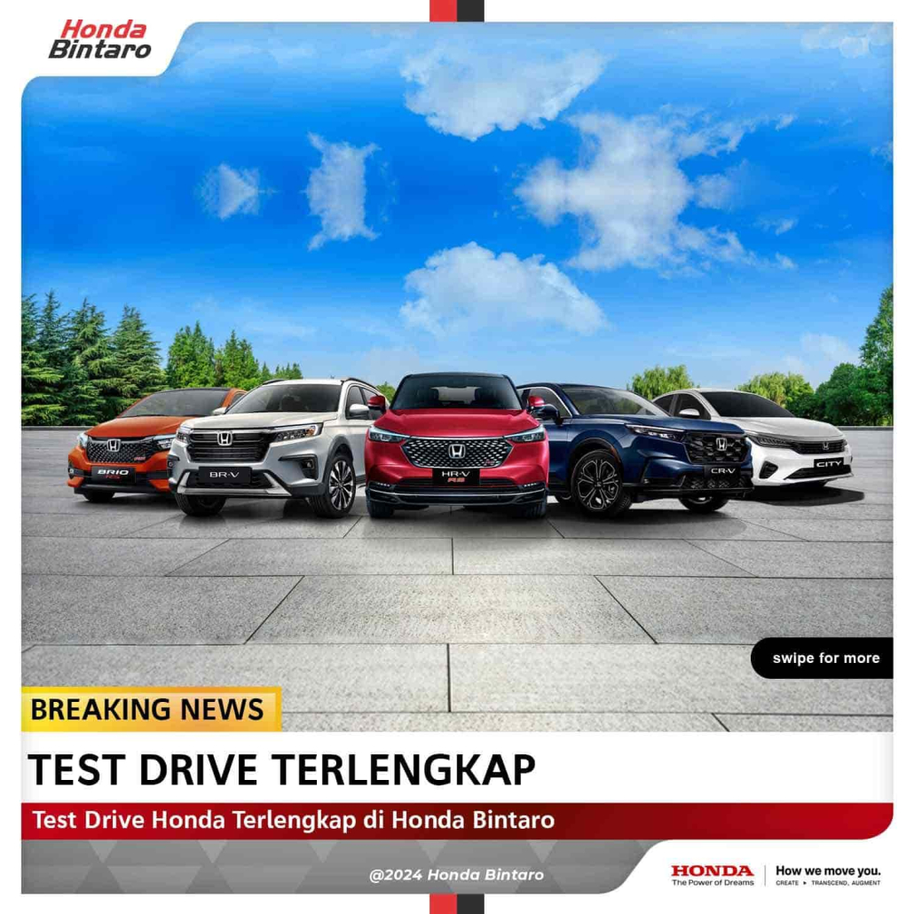 Test Drive Honda Terlengkap di Honda Bintaro - Honda Bintaro