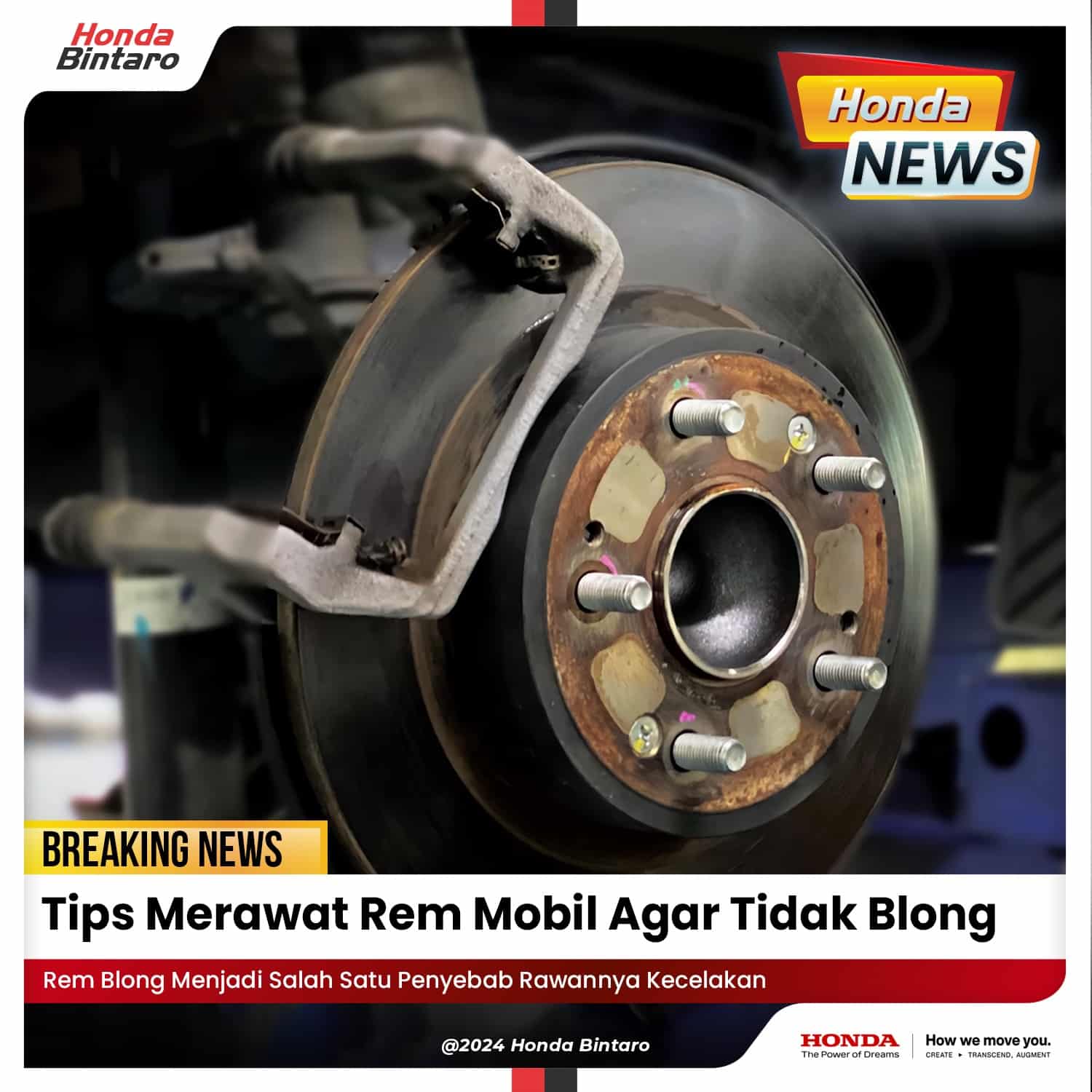 Tips Merawat Rem Mobil Agar Tidak Blong - Honda Bintaro Tips Merawat Rem Mobil Agar Tidak Blong - Honda Bintaro