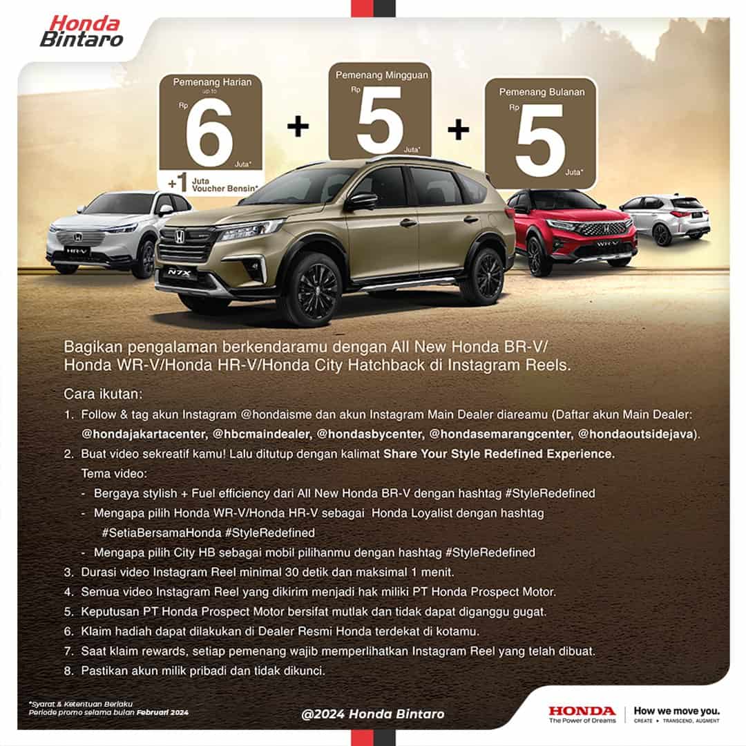 Share Your Style Redefined Experience - Honda Bintaro Share Your Style Redefined Experience - Honda Bintaro