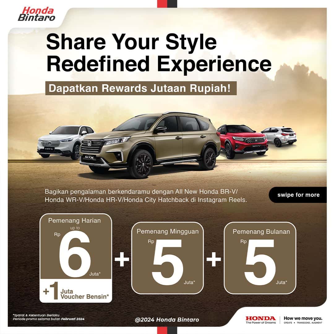 Share Your Style Redefined Experience - Honda Bintaro Share Your Style Redefined Experience - Honda Bintaro