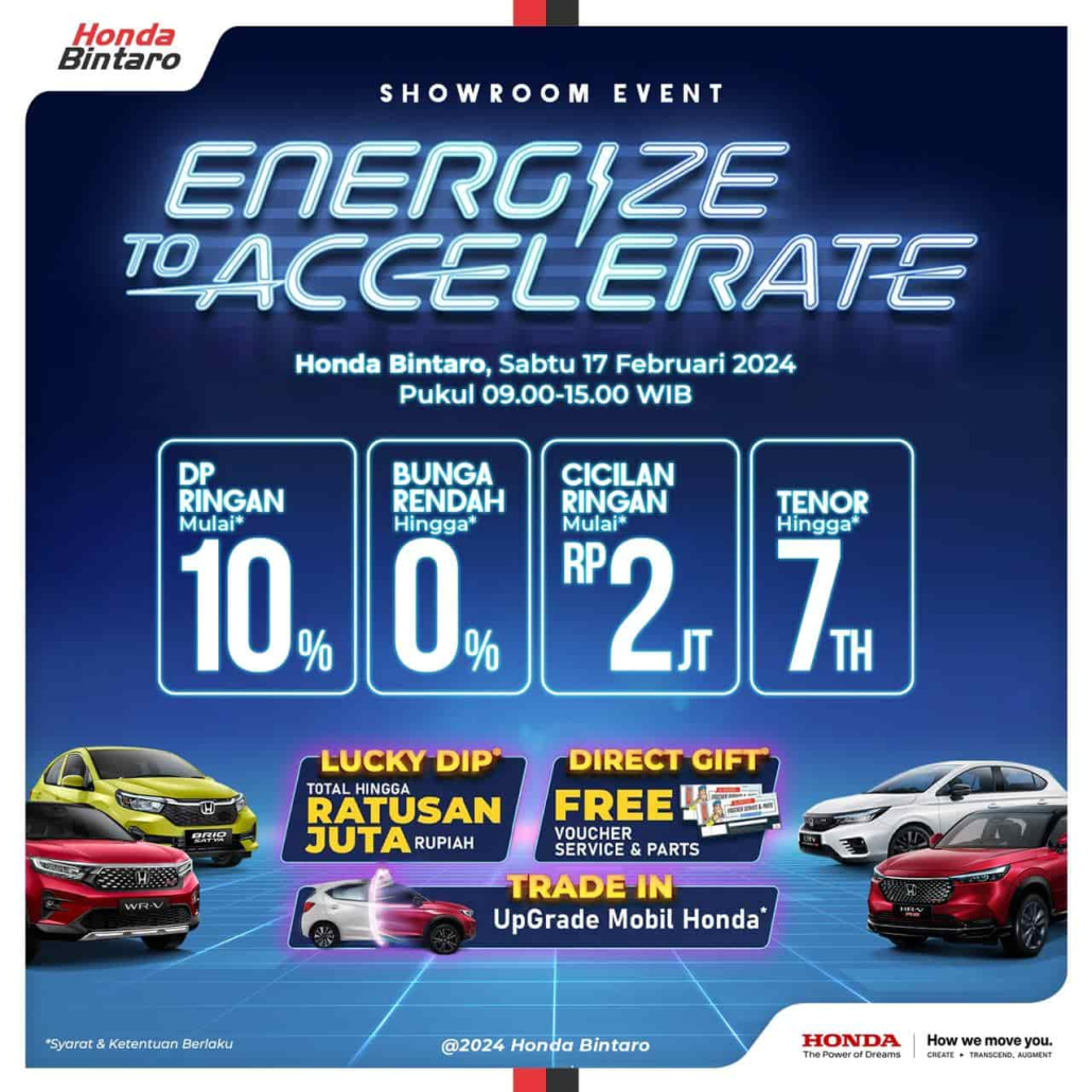 Showroom Event Energize to Accelerate – 17 Februari 2023 - Honda Bintaro