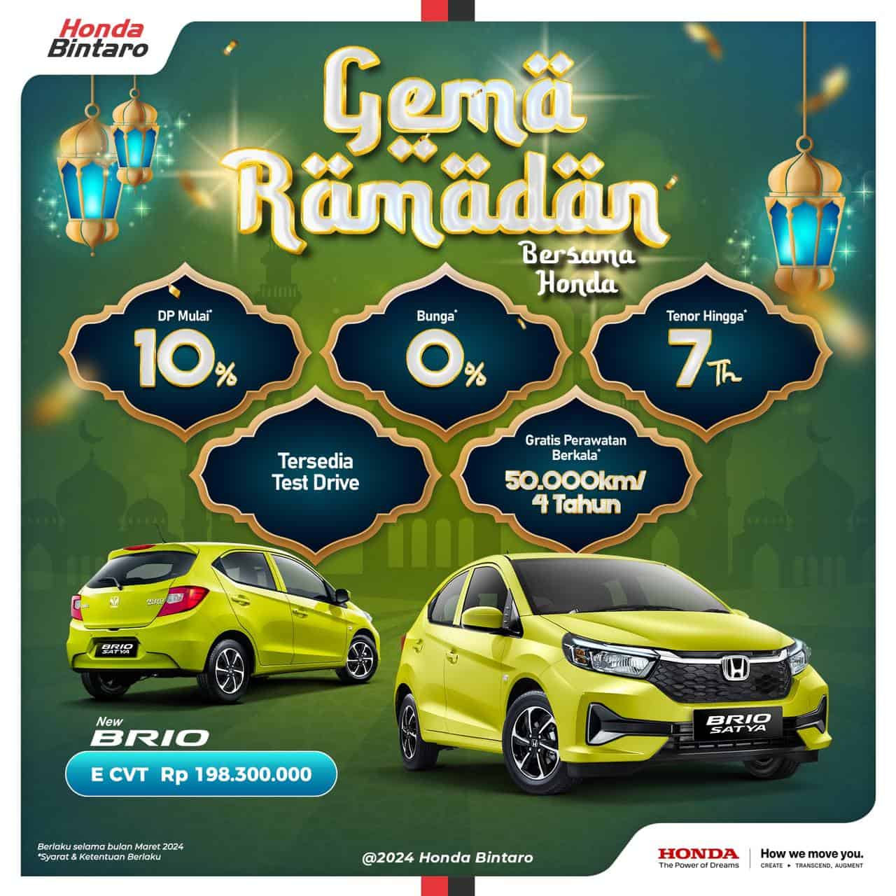 Program Pembelian Special – Gema Ramadan 2024 - Honda Bintaro