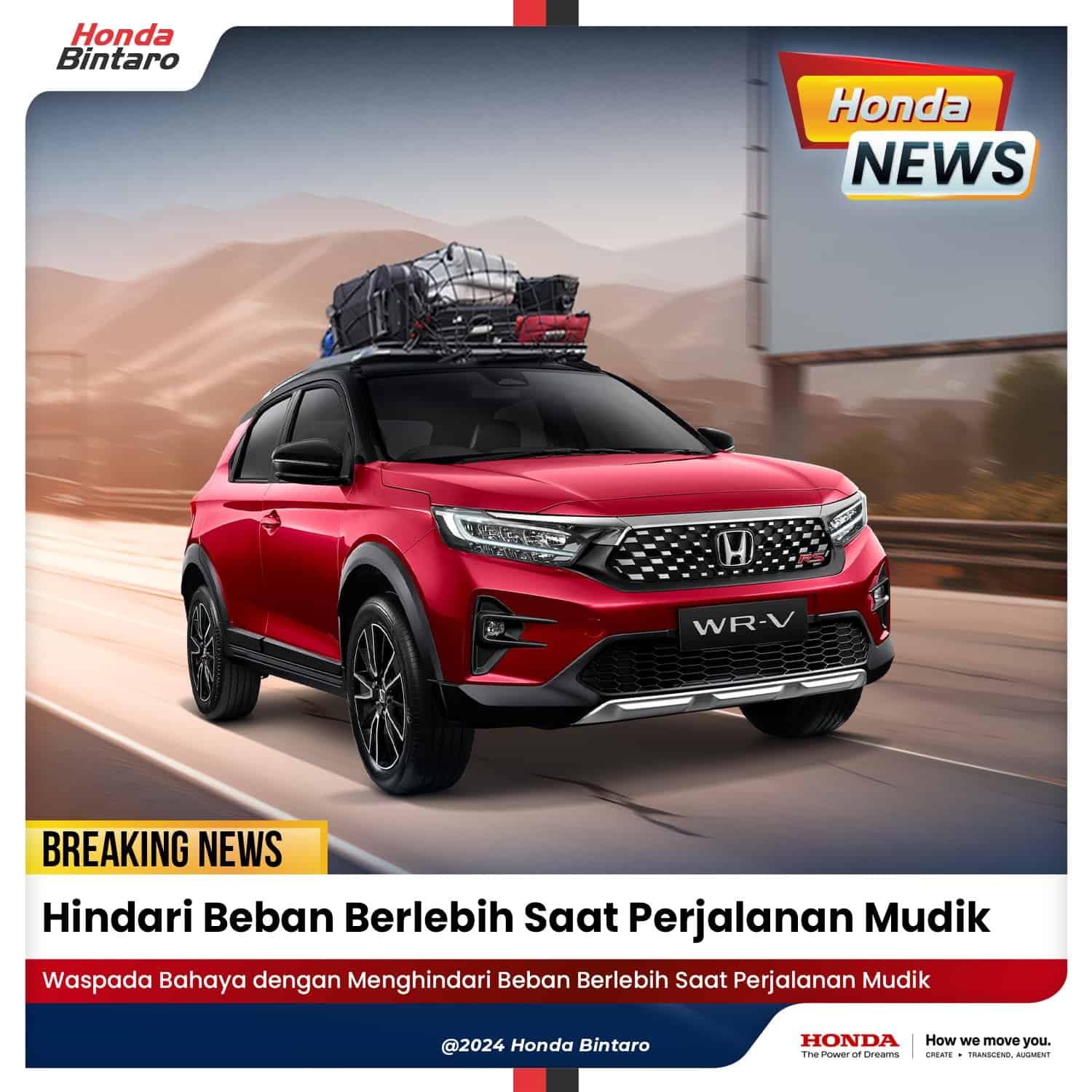 Hindari Beban Berlebih Saat Perjalanan Mudik - Honda Bintaro Hindari Beban Berlebih Saat Perjalanan Mudik - Honda Bintaro