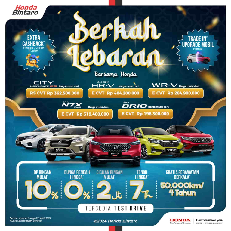 Promo Berkah Lebaran Bersama Honda - Honda Bintaro