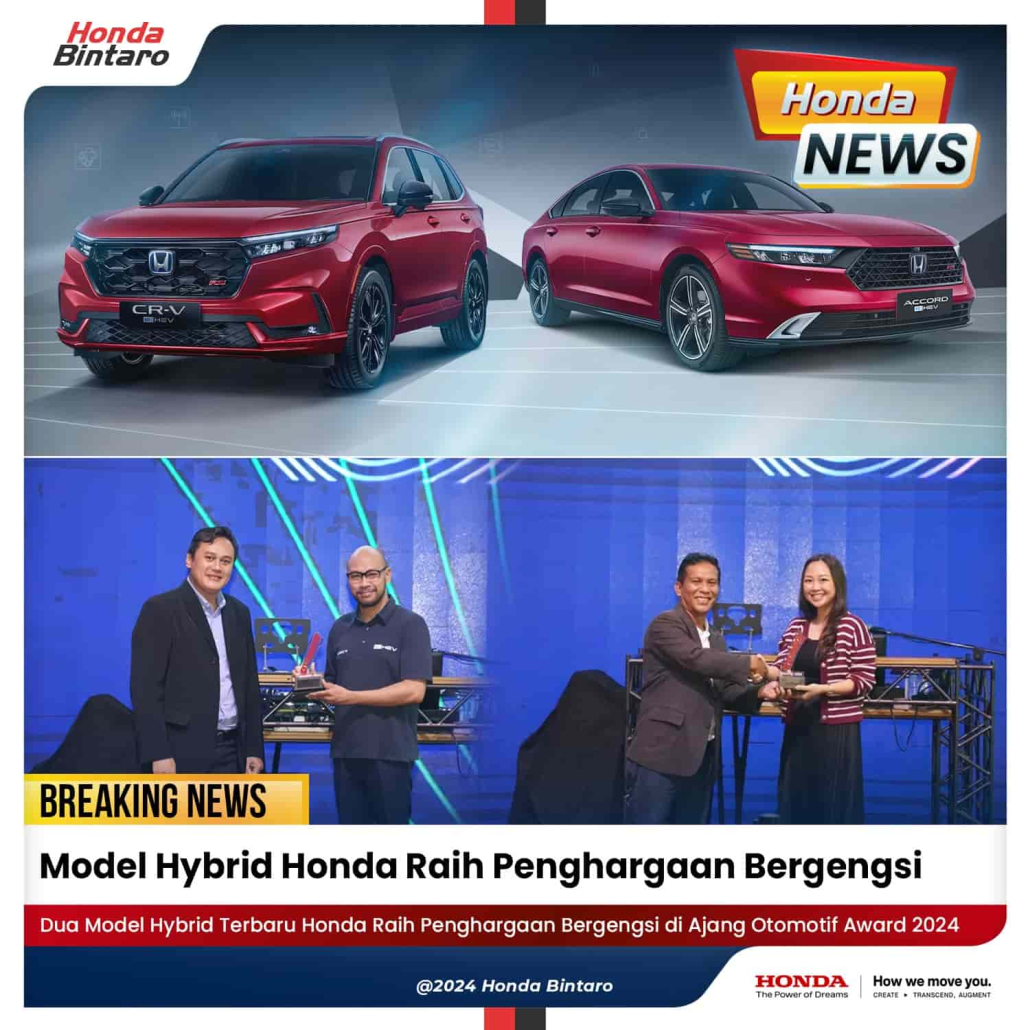 Model Hybrid Honda Raih Penghargaan Bergengsi - Honda Bintaro