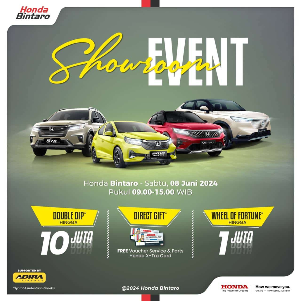 Showroom Event Honda Bintaro – 8 Juni 2024 - Honda Bintaro