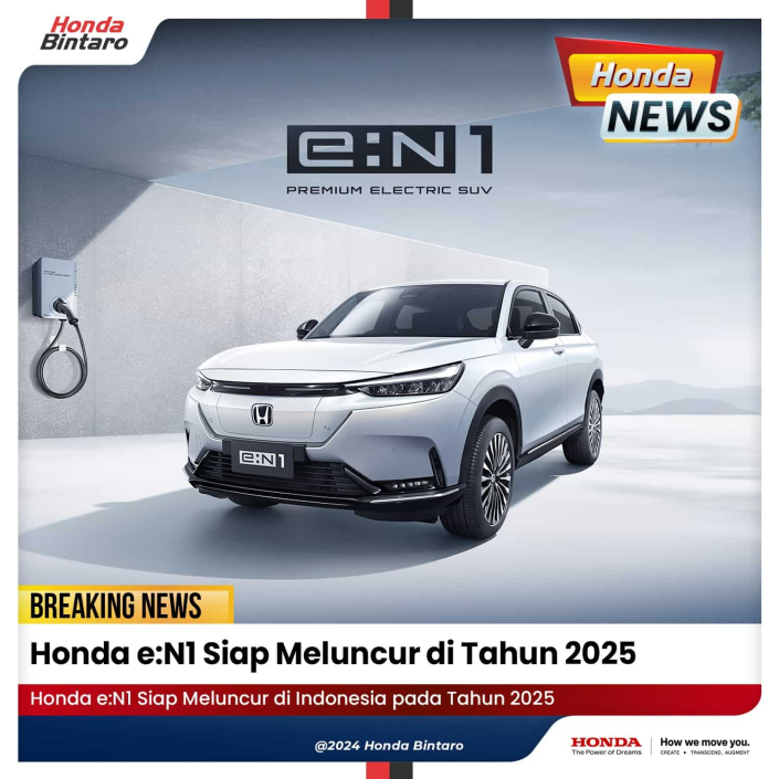 Honda e:N1 Siap Meluncur di Tahun 2025 - Honda Bintaro