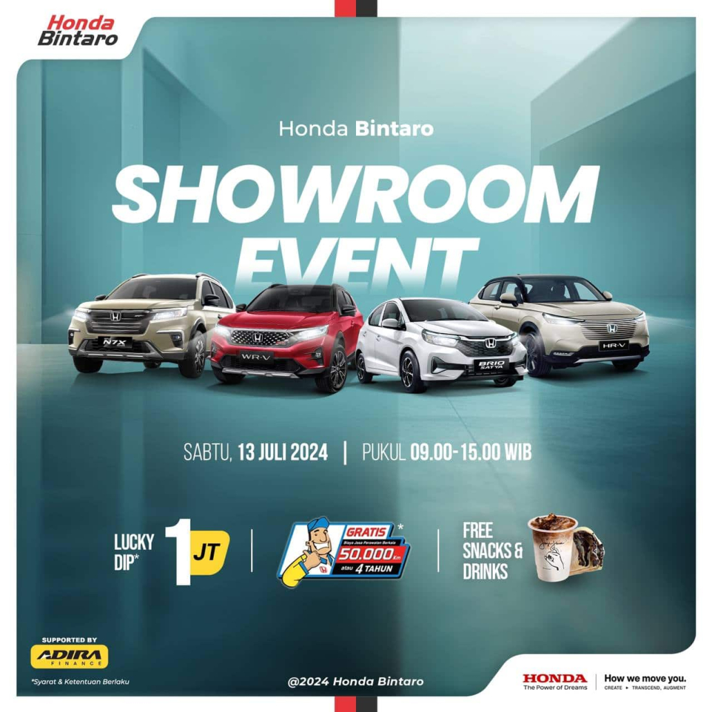 Showroom Event Honda Bintaro – 13 Juli 2024 - Honda Bintaro