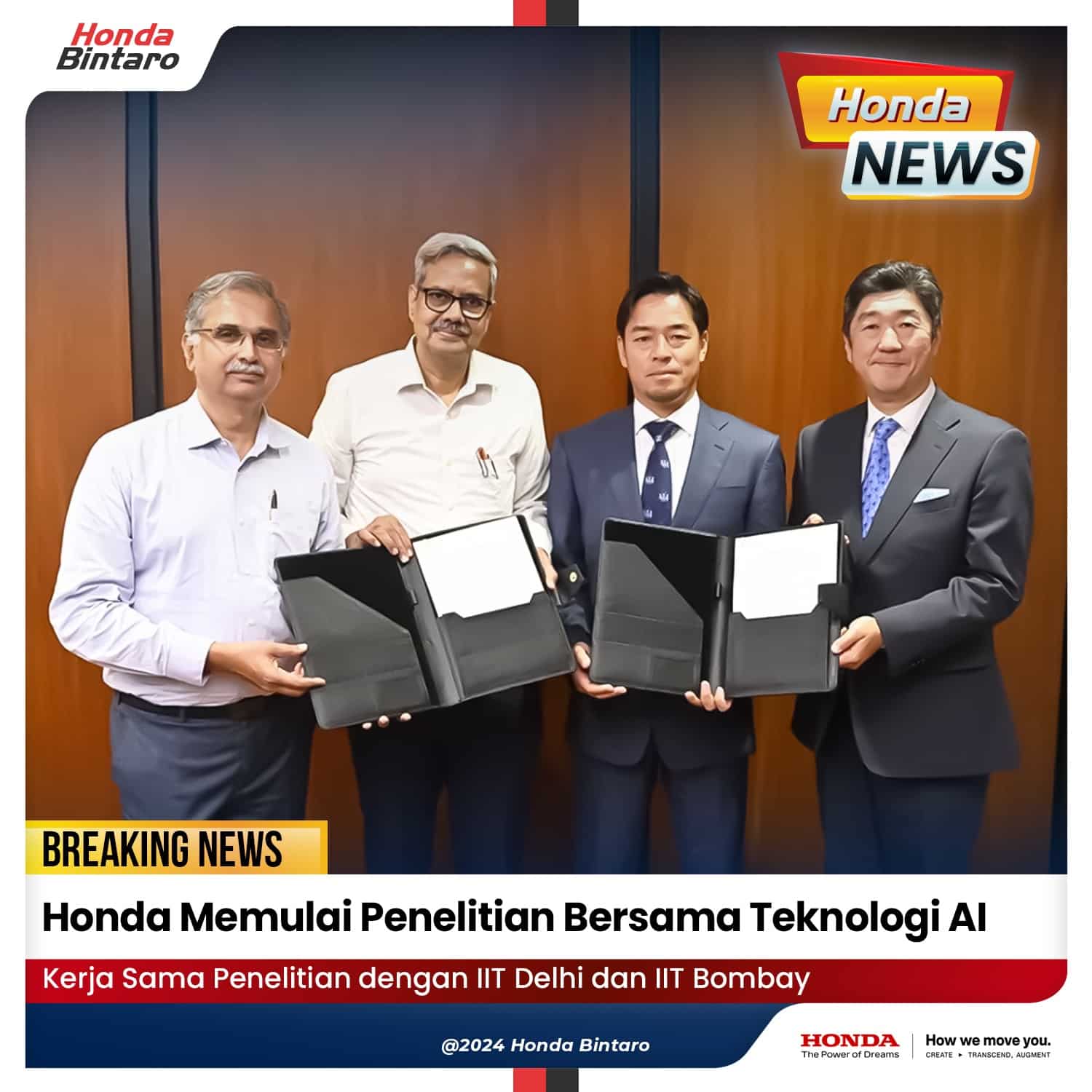 Honda Memulai Penelitian Bersama Teknologi AI - Honda Bintaro
