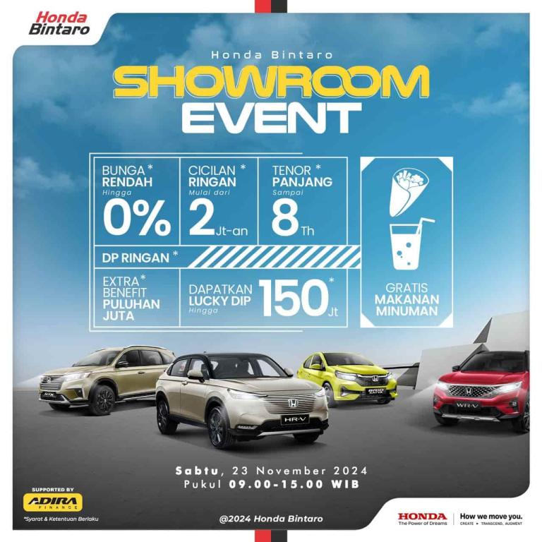 Showroom Event Honda Bintaro – 23 November 2024 - Honda Bintaro