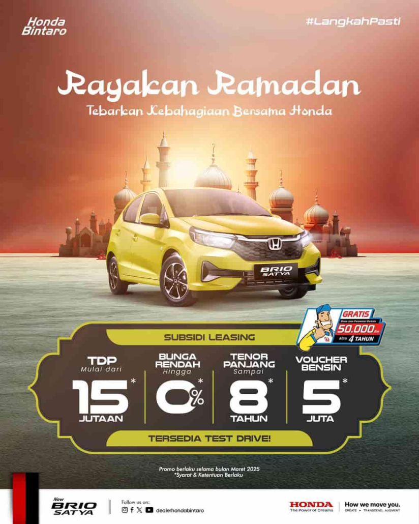 Promo Mobil Honda Terbaru Spesial Ramadan 2025 - Honda Bintaro
