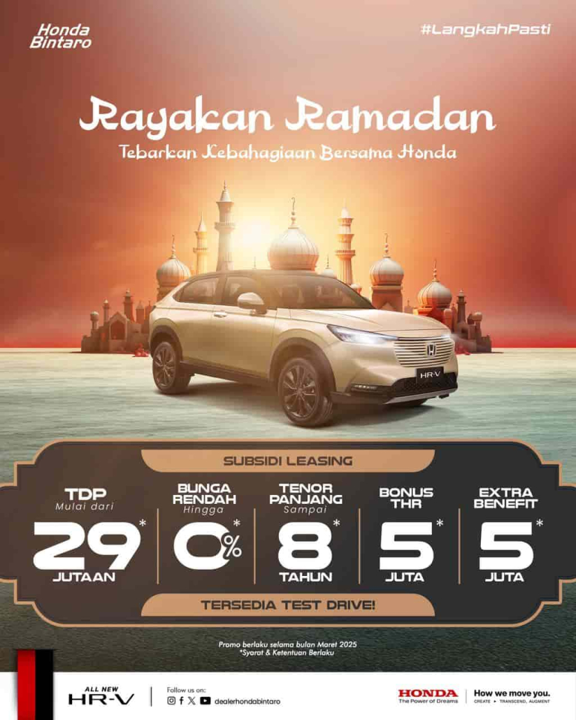 Promo Mobil Honda Terbaru Spesial Ramadan 2025 - Honda Bintaro