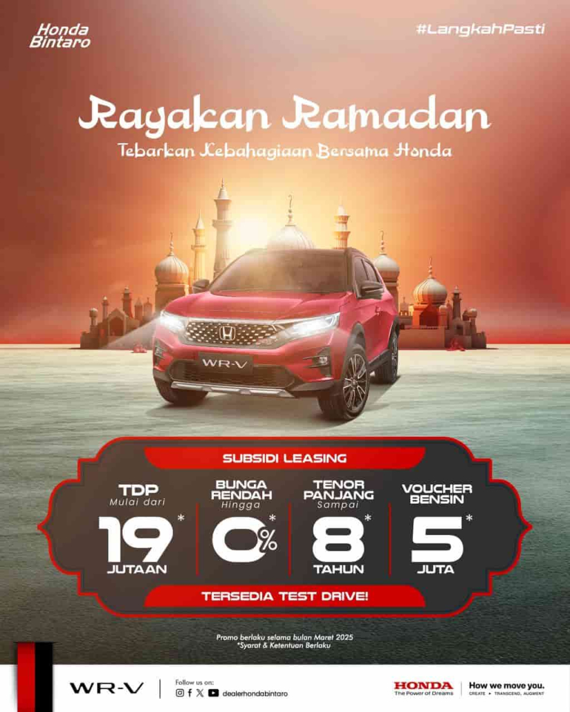 Promo Mobil Honda Terbaru Spesial Ramadan 2025 - Honda Bintaro