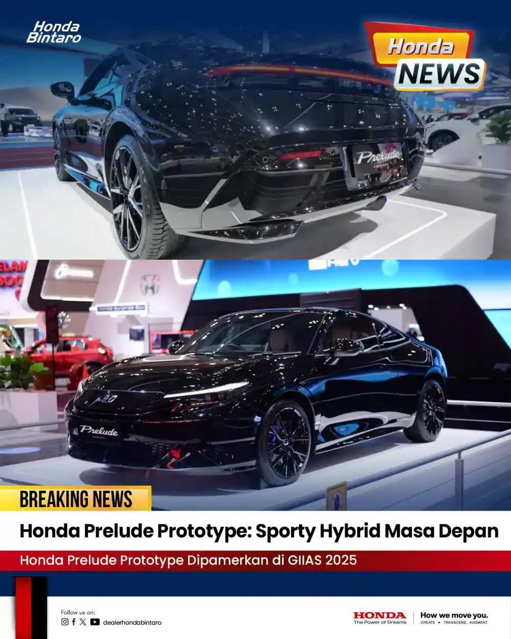 Honda Prelude Prototype: Sporty Hybrid Masa Depan - Honda Bintaro