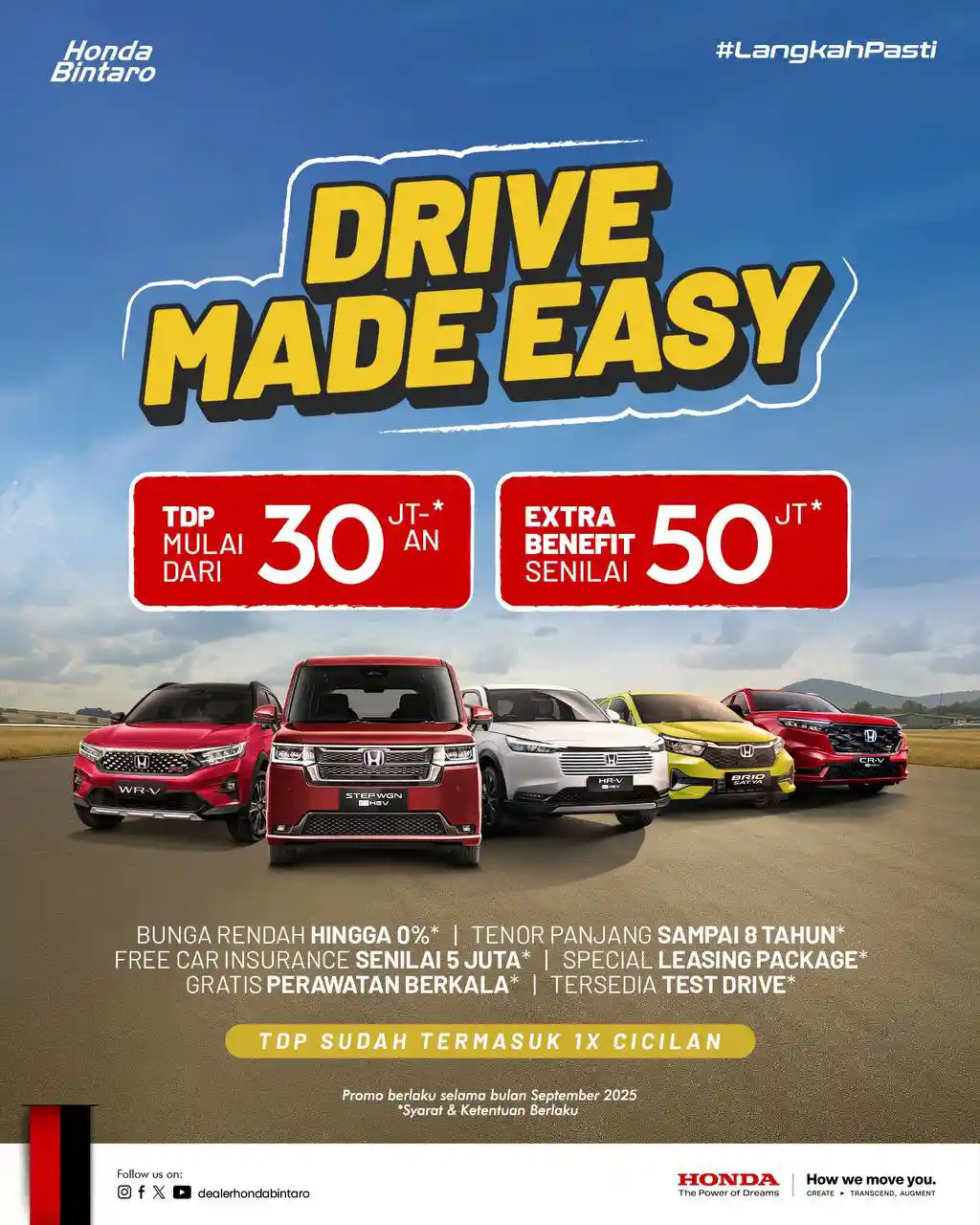 Promo Honda September: Drive Made Easy - Honda Bintaro