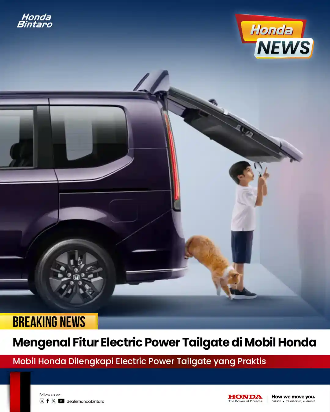 Mengenal Fitur Electric Power Tailgate di Mobil Honda - Honda Bintaro