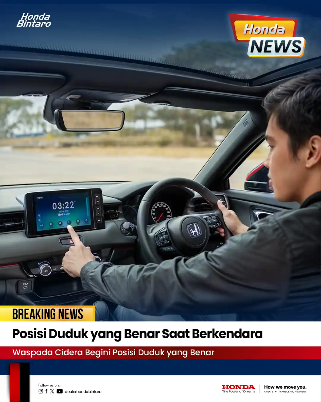 Posisi Duduk yang Benar Saat Berkendara - Honda Bintaro